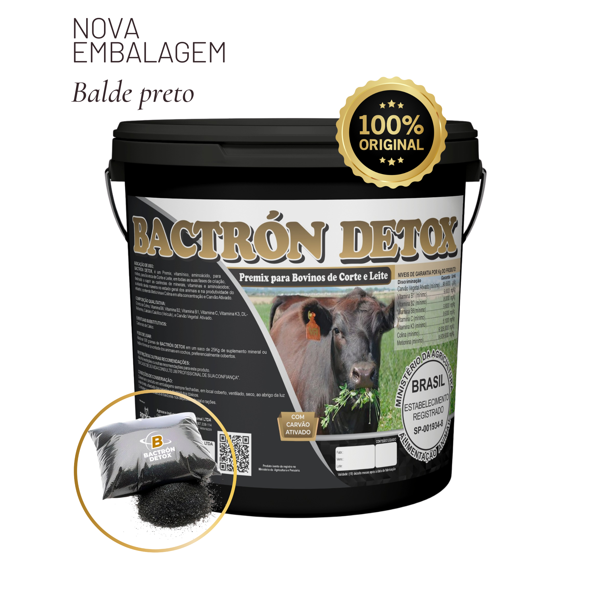 Bactrón Detox® 10kg - Antitóxico para Bovinos | Previne Morte Súbita ...